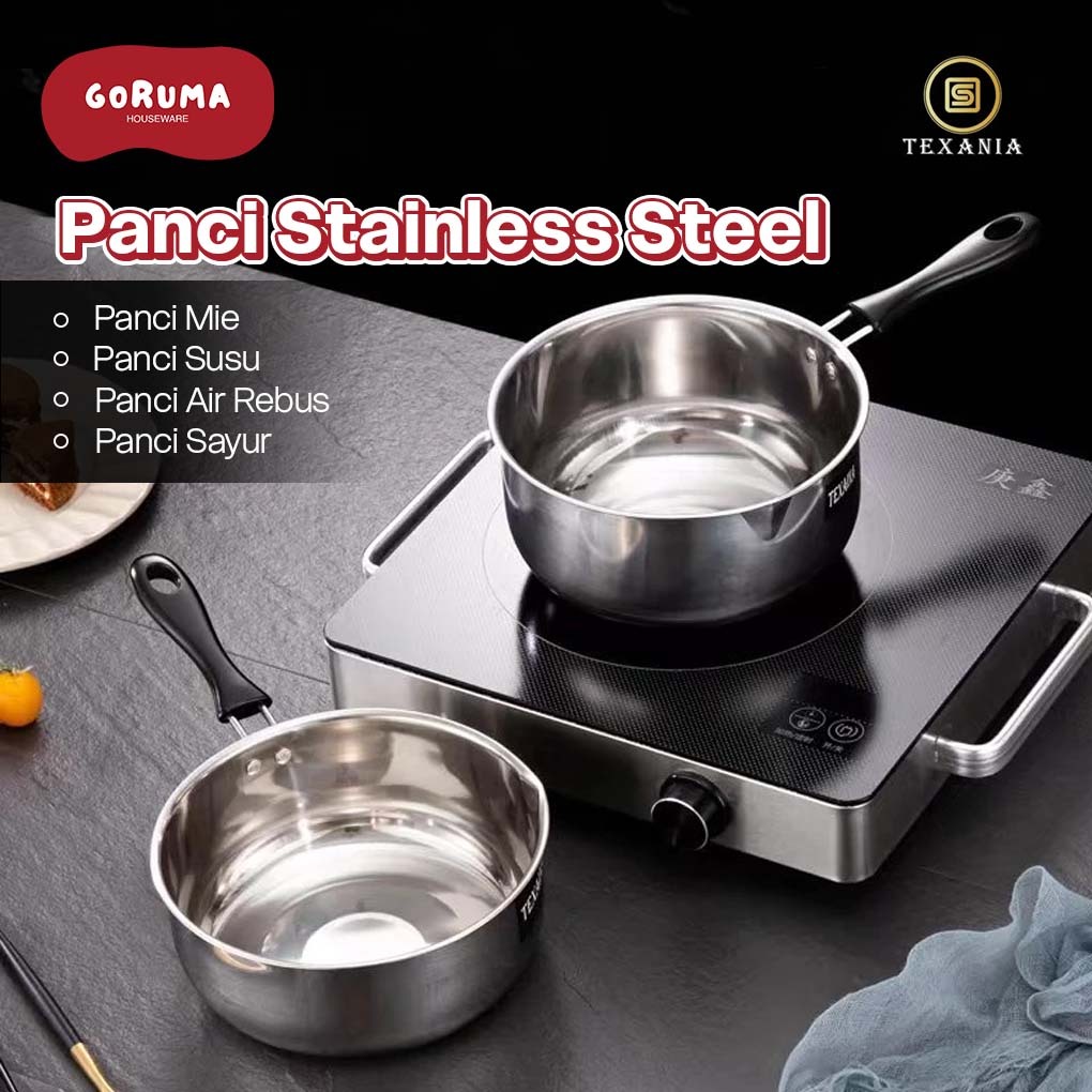 Jual GORUMA - Panci Texania Stainless/ Panci Susu / Rebus Indomie ...