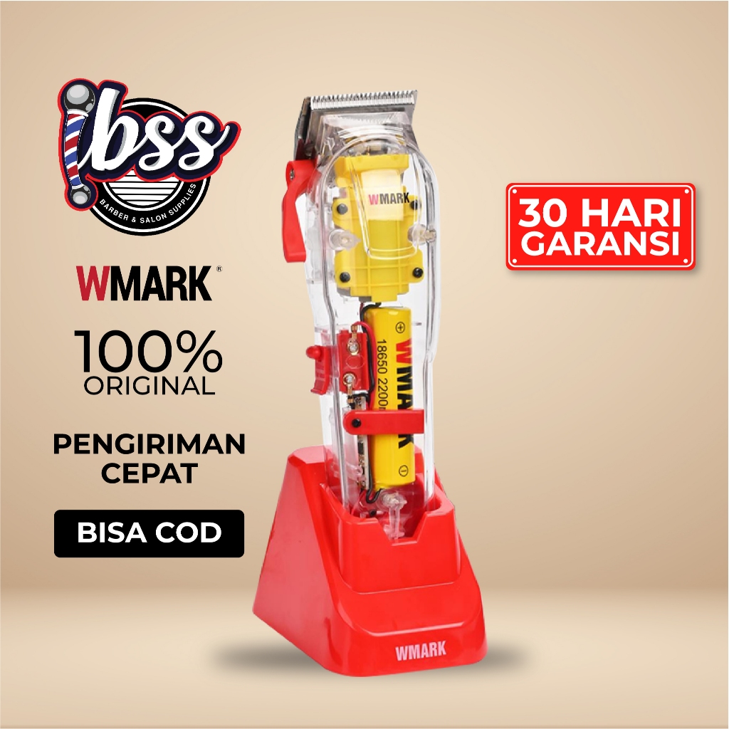 Jual WMARK CLIPPER NG 108 PRO WITH STANDING DOCK CHARGER - Alat Cukur ...
