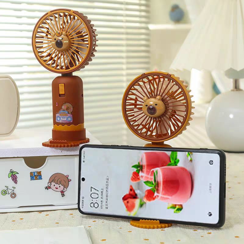 Jual Kipas Portable Standing Mini Fan Cute Capybara Kapibara Standing ...