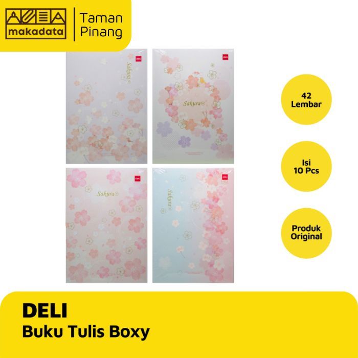 Jual DELI BUKU TULIS BOXY B5 / BUKU TULIS ISI 42 LEMBAR (1 PACK ...