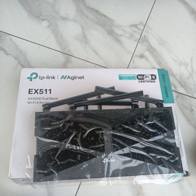 Jual TP link Aginet Ex511 Ax3000 dual-band wifi 6 router | Shopee Indonesia