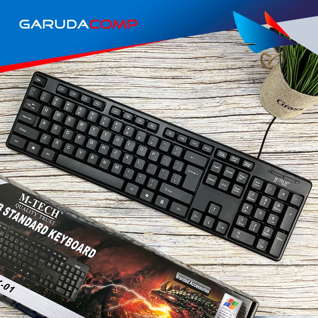 Jual M-TECH Keyboard USB Murah Computer PC MTech Keyboard Standard STK ...