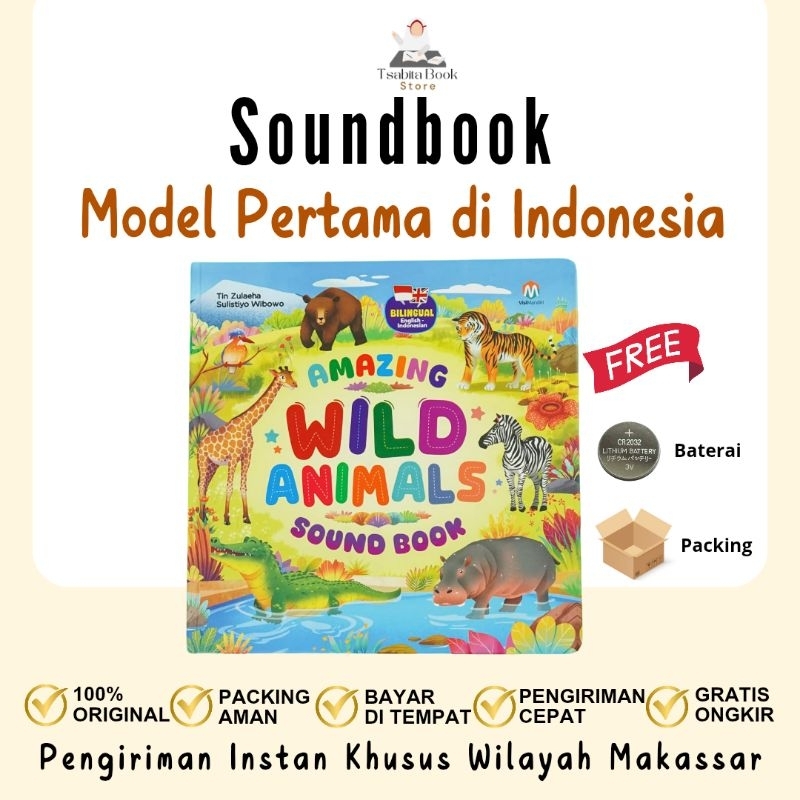 Jual Buku Anak Soundbook Amazing Wild Animals Ziyadbooks | Shopee Indonesia