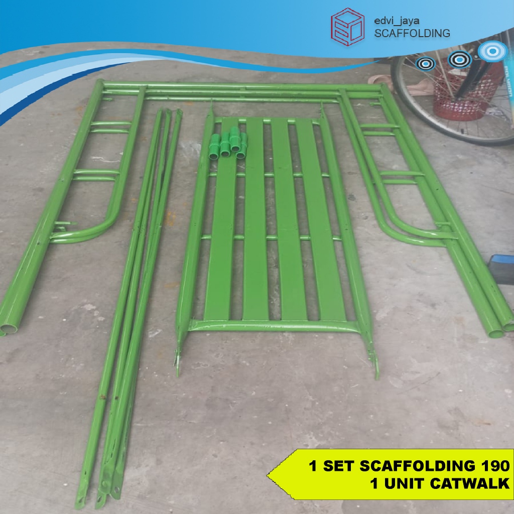 Jual STEGER SCAFFOLDING KAPOLDING TINGGI 190 CM LENGKAP DENGAN CATWALK ...