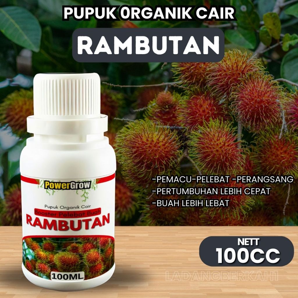 Jual Pupuk Rambutan Agar Cepat Berbuah Lebat Booster Buah Rambutan Penyubur Pohon Pengurang ...