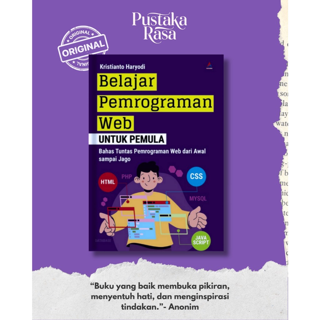 Jual PUSTAKA RASA - Buku Pemrograman Web Untuk Pemula dari Awal Sampai Jago Original AH | Shopee ...