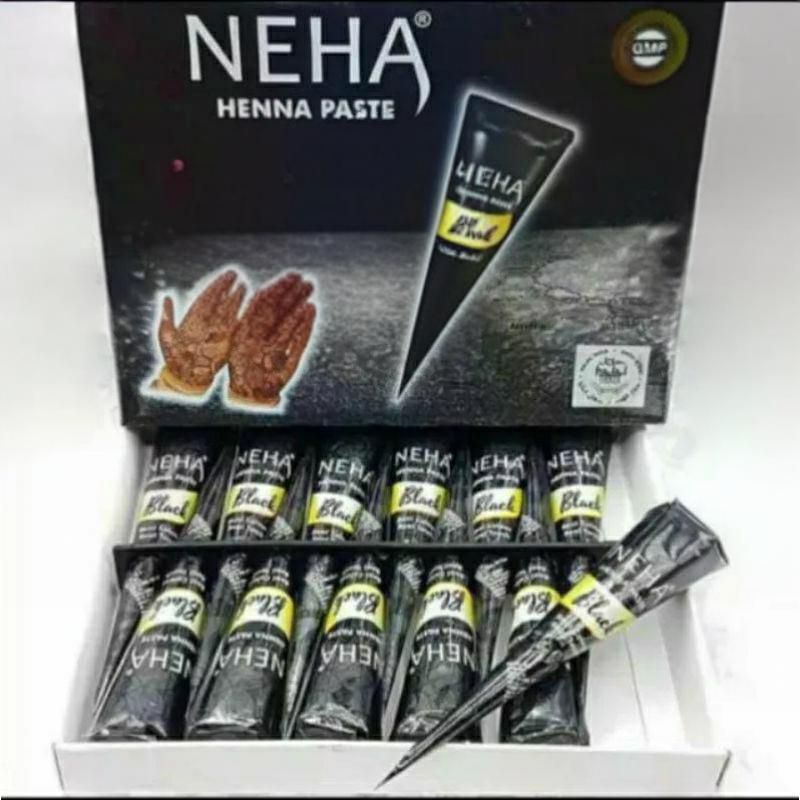 Jual COD!! Henna Hitam - Henna Neha Mehendi Cone India netto 25g Hena ...