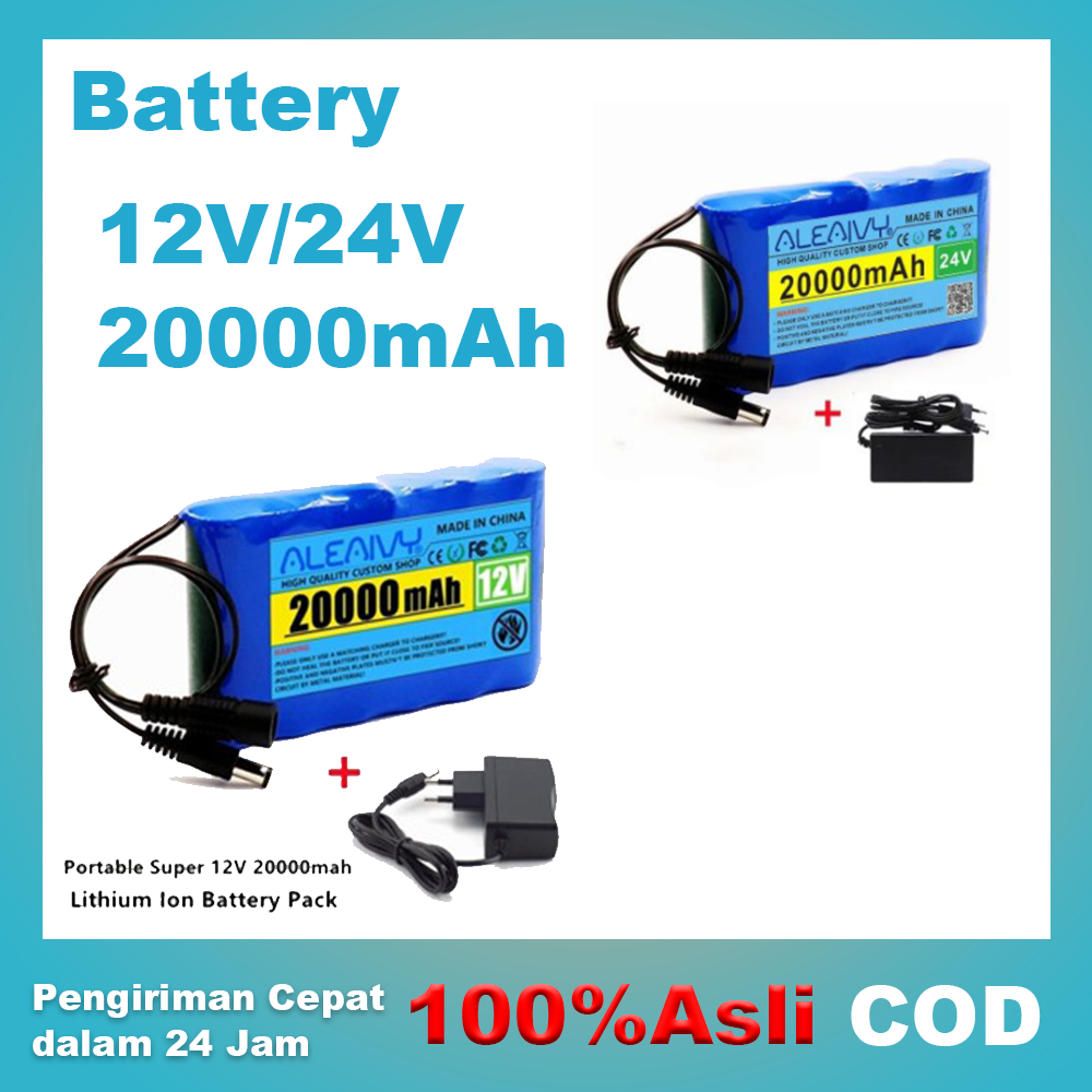 Jual YAMZI 12V / 24V 20000mAh Baterai Lithium Ion Portabel Super dengan ...