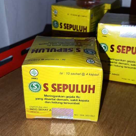 Jual PROMO - 1 BOX S Sepuluh isi 10 sachet untuk mengatasi gejala flu ...