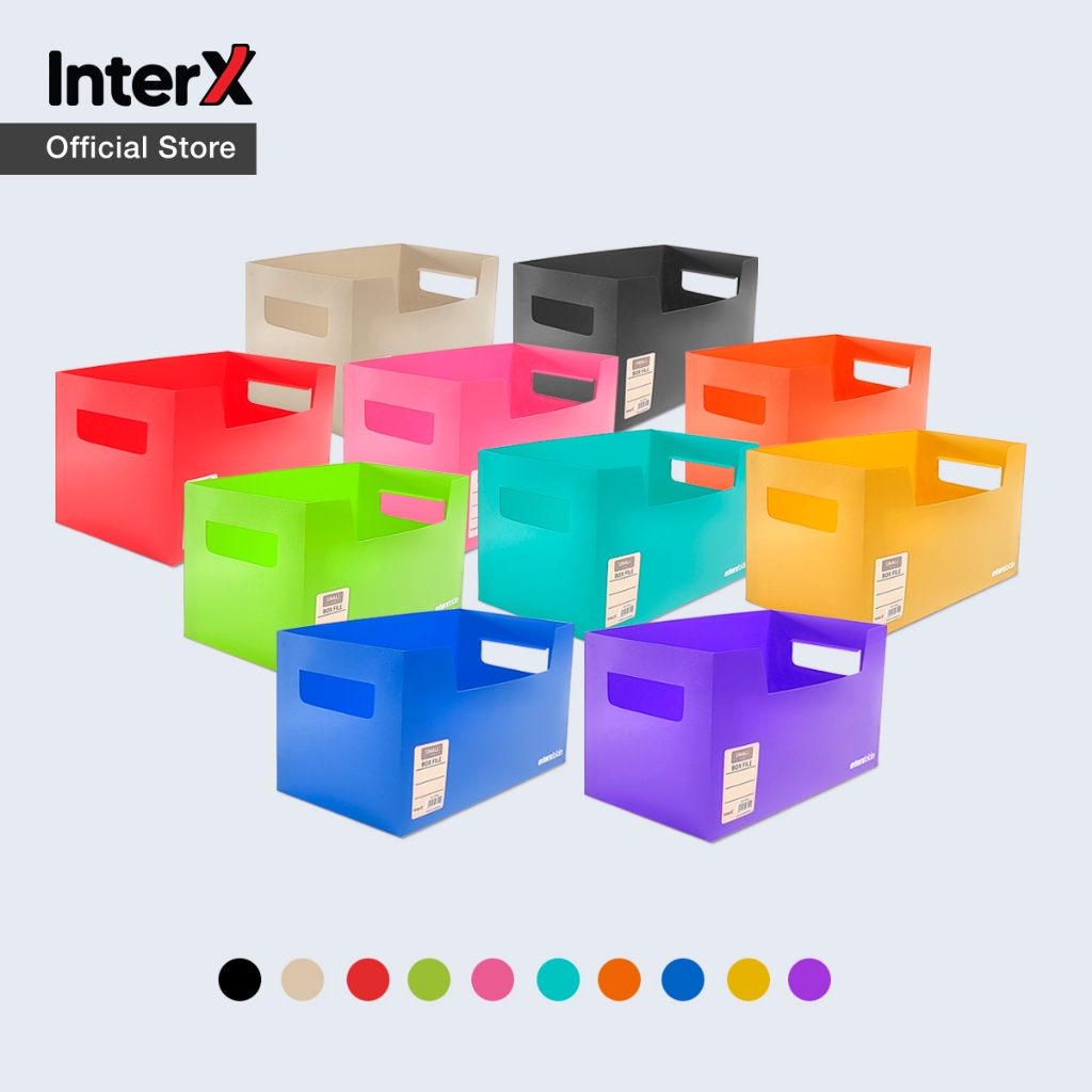 Jual InterX Folder Storage Box Macarons Kotak Arsip / Tempat ...