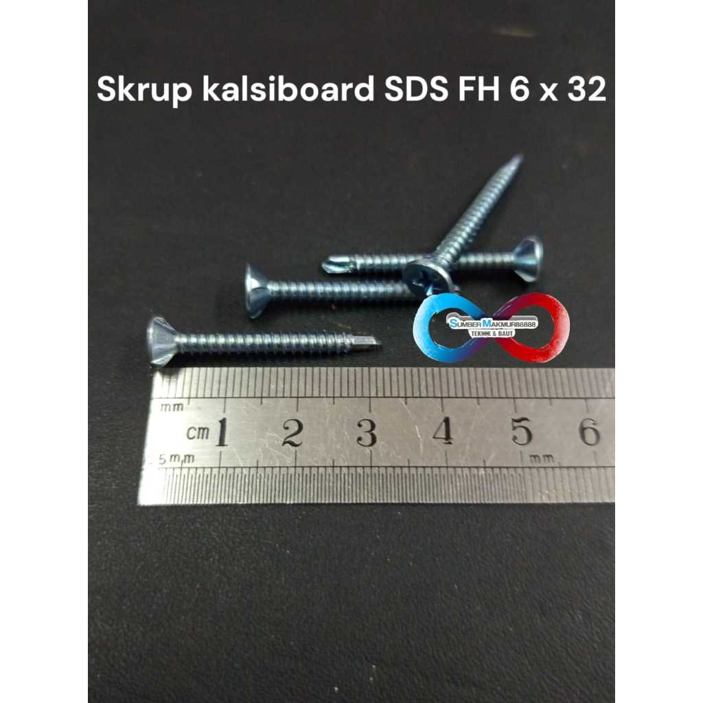 Jual Sekrup GRC / Kalsiboard SDS FH GREET 6x32 PER 100 pcs | Shopee ...