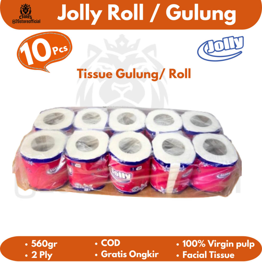 Jual Jolly Gulung [10 Roll] Jolly Roll Tisu Toilet 2-ply 200 Lembar ...