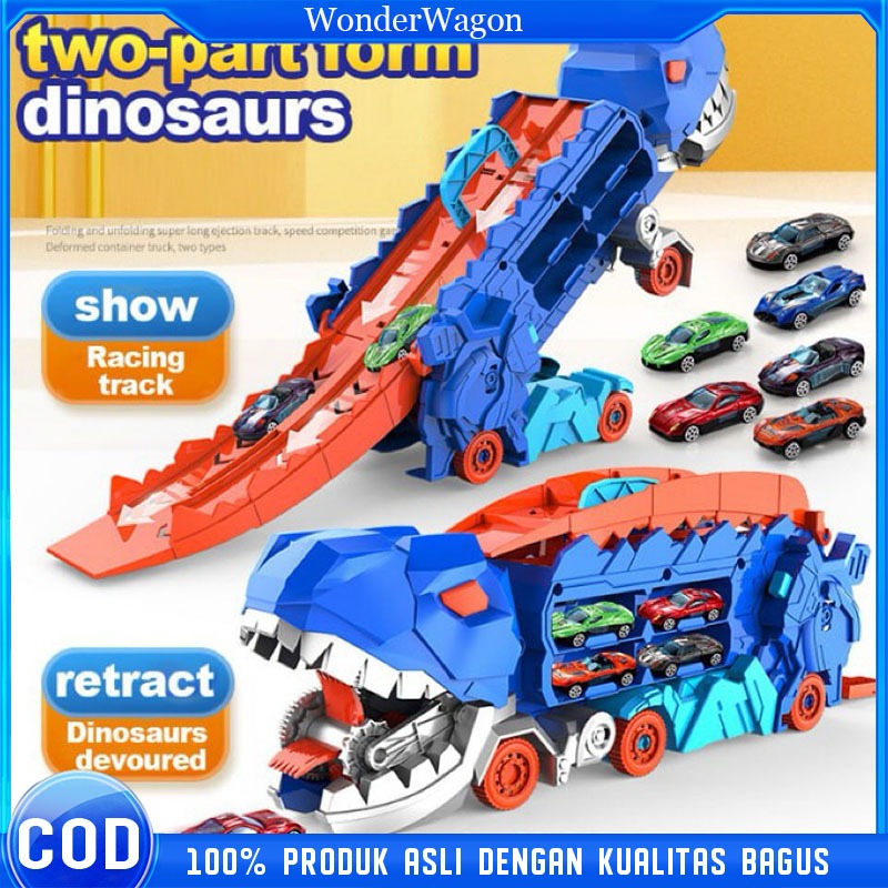 Jual COD Dino Deformation Track Truck Dinosaur Deformed Free 12 PCS ...