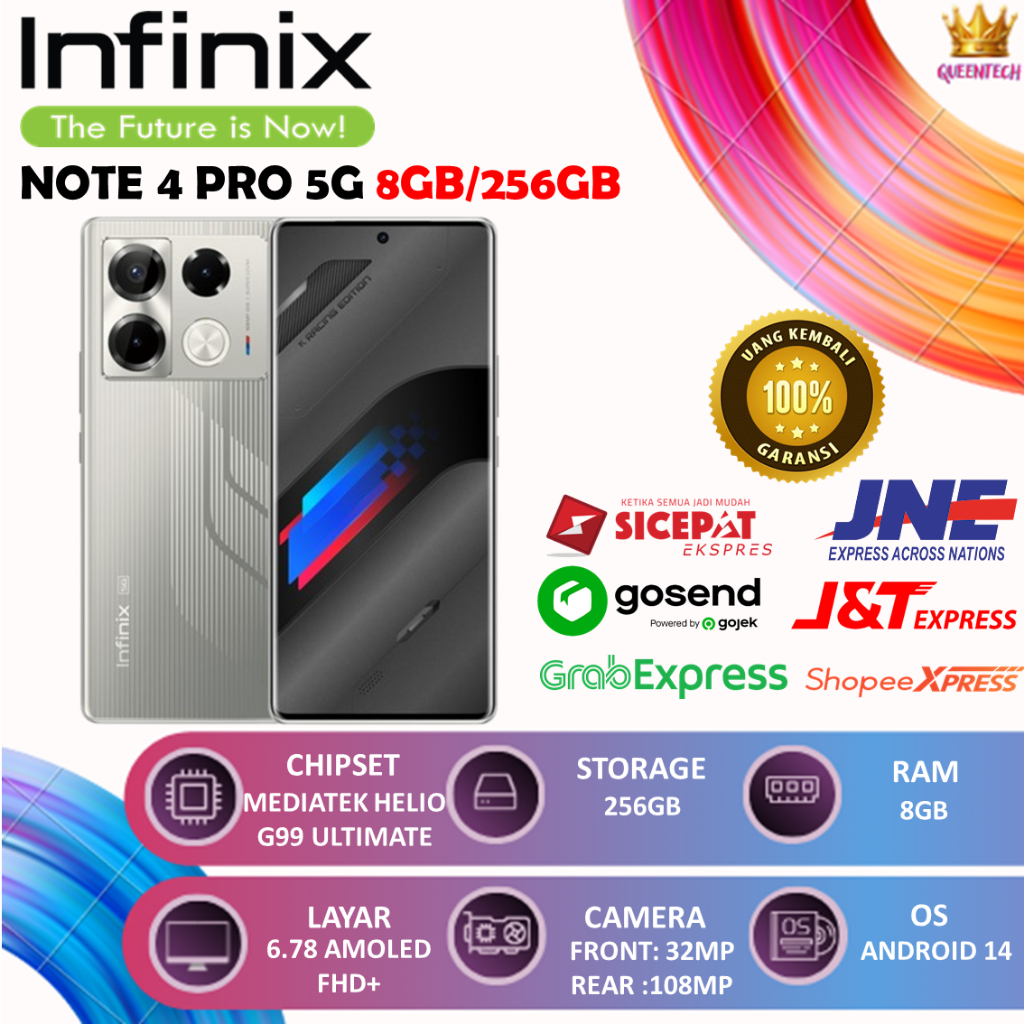 Jual Infinix NOTE 40 PRO 5G 8GB/256GB RACING EDITION Garansi Resmi 1 Tahun (Carlcare Service ...