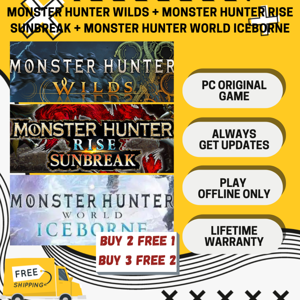 Jual MONSTER HUNTER WILDS PREMIUM DELUXE EDITION + MONSTER HUNTER RISE DELUXE EDITION SUNBREAK ...