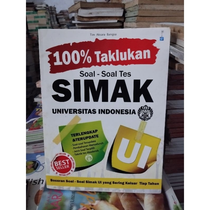 Jual 100% Taklukan Soal-soal Tes SIMAK Universitas Indonesia UI ...