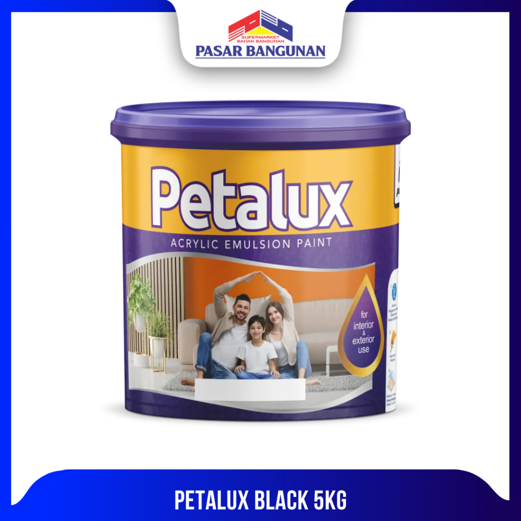 Jual CAT TEMBOK PETALUX BLACK 5KG | Shopee Indonesia
