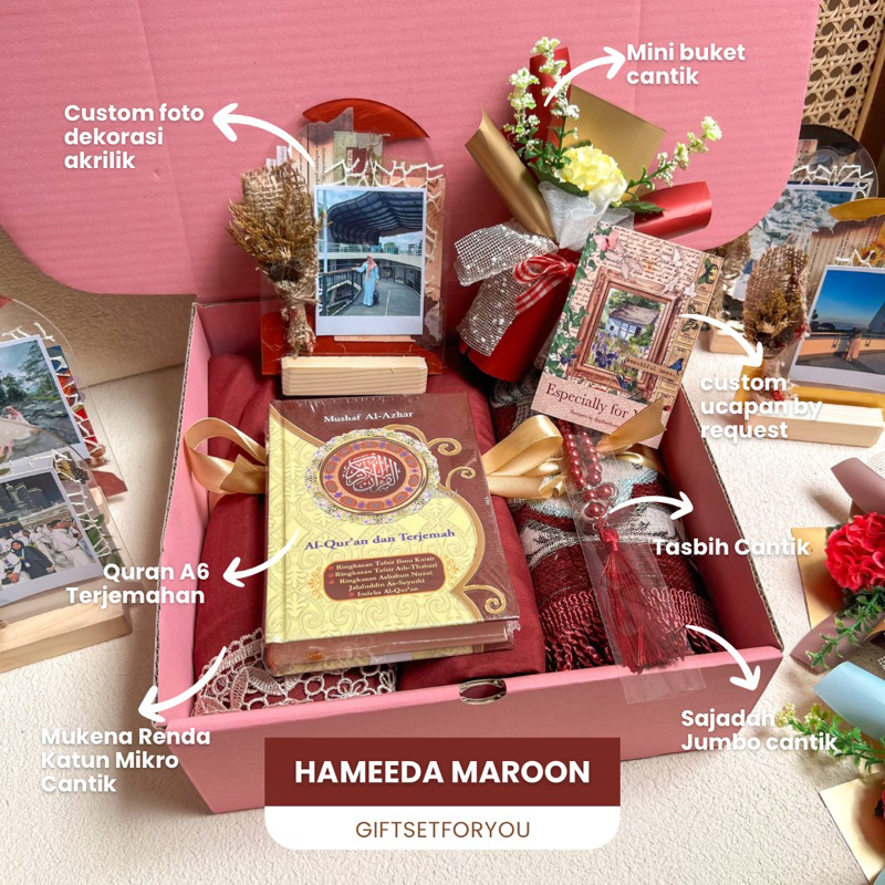 Jual GIFTSETFORYOU HAMPERS MUKENA ALAT SOLAT KADO CEWEK MUSLIM GIFTSET ...
