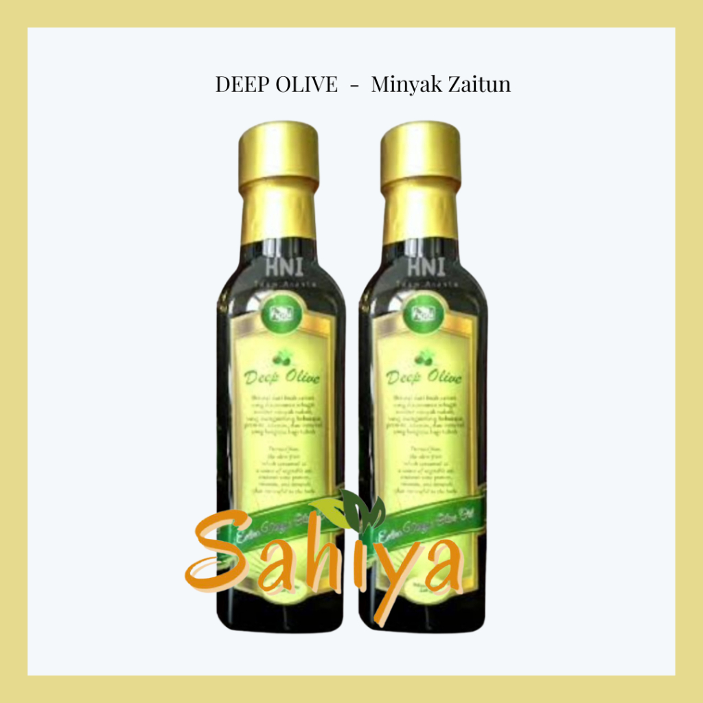Jual Deep Olive Minyak Zaitun Extra Virgin Oil 100% Hni Hpai 250ml ...