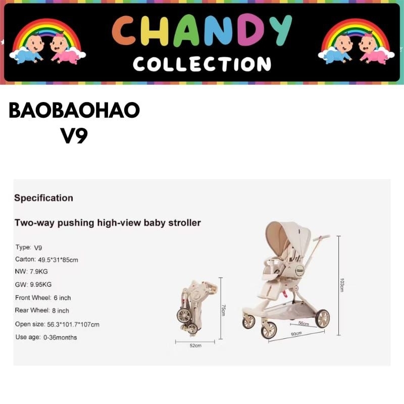 Jual MAGIC STROLLER BAOBAOHAO V9 BISA DARI NEWBORN HINGGA DEWASA ...
