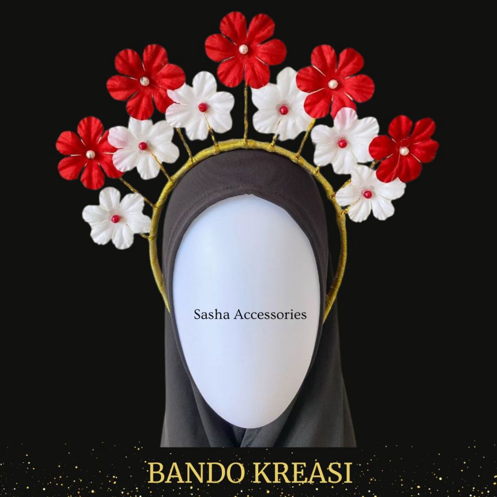 Jual Bando Bunga Merah Putih Ukuran Anak PAUD TK SD SMP SMA Sampai ...