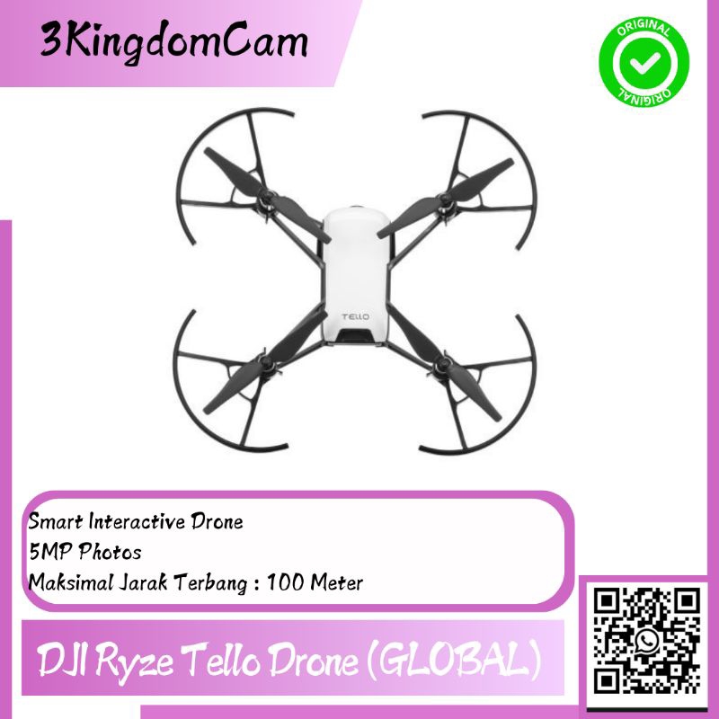 Jual DJI Ryze Tello Drone (GLOBAL) | Shopee Indonesia