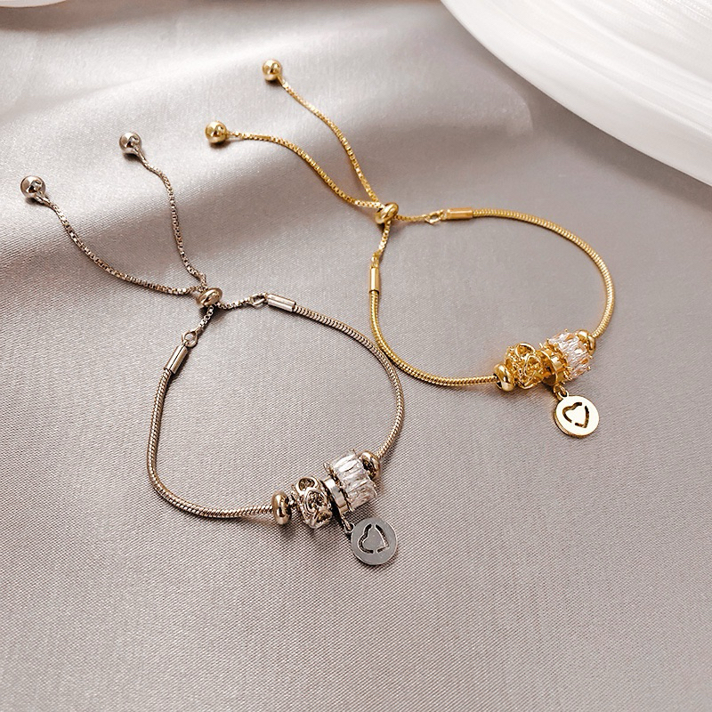 Jual (PREMIUM QUALITY) Gelang Pandora Bracelet Gelang Liontin Gold ...
