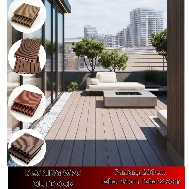 Jual Lantai Decking WPC Outdoor Decking WPC FLOORING Lantai kayu ...