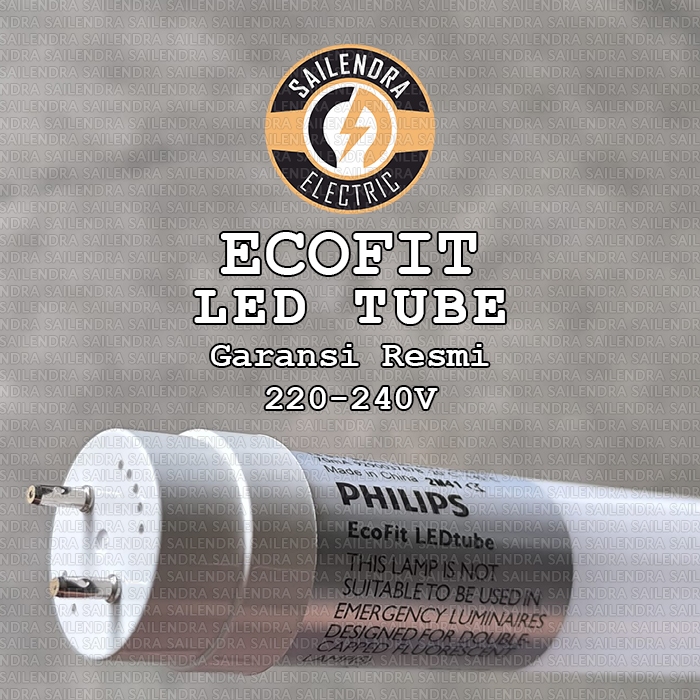Jual Lampu TL LED 220V PHILIPS LEDTube EcoFIT 16W T8 120cm 1600lm BN015C BN015 komplit set ...