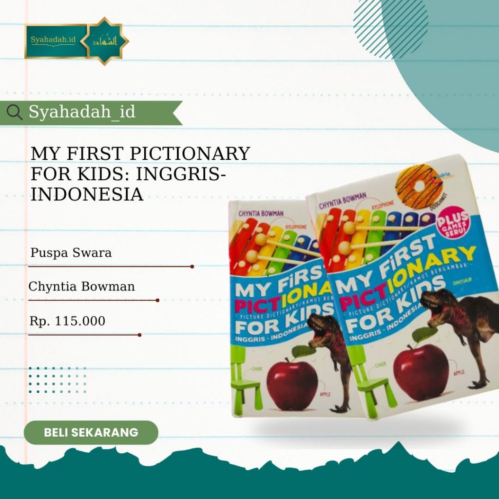 Jual BUKU MY FIRST PICTIONARY FOR KIDS: INGGRIS-INDONESIA | Shopee Indonesia