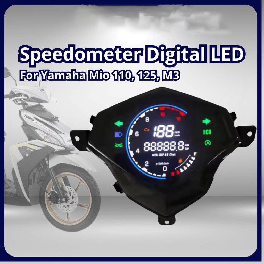 Jual Speedometer Mio Digital Spidometer Mio M3 Mio Z PNP Speedometer H4 ...