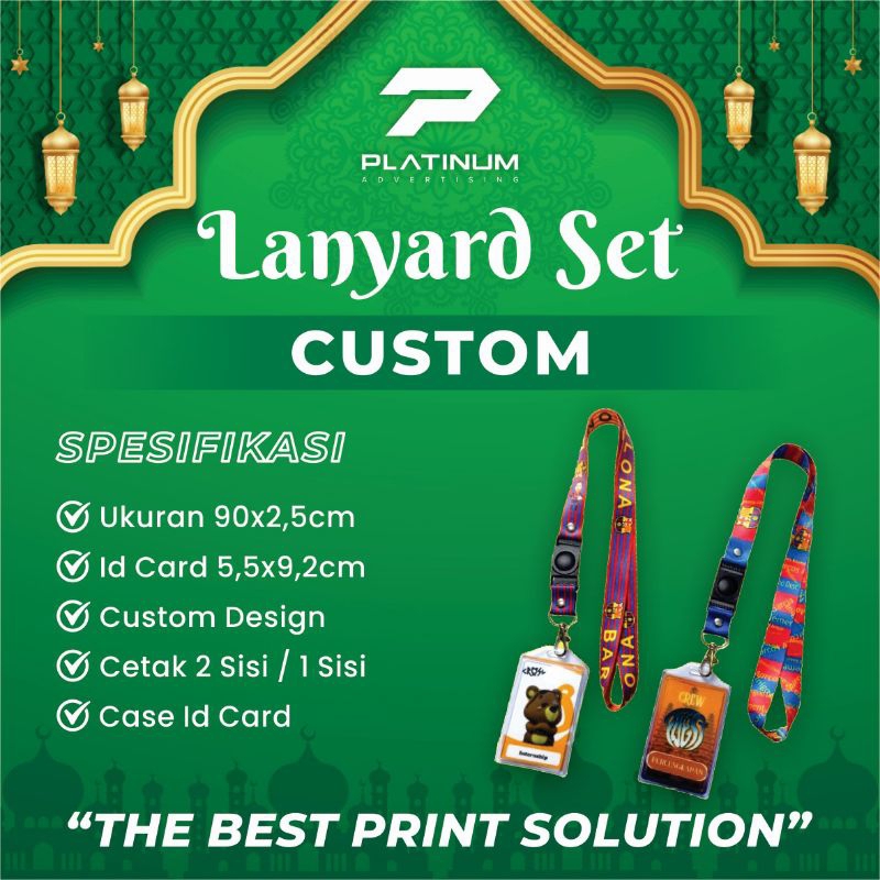 Jual CUSTOM LANYARD SET | ID CARD | CASE ID CARD | LANYARD | TALI ID ...