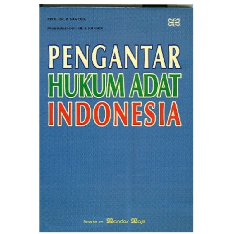Jual PENGANTAR HUKUM ADAT INDONESIA DR R VAN DIJK | Shopee Indonesia