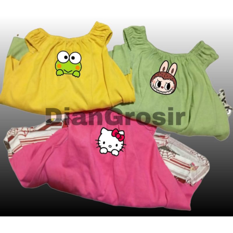 Jual limited edition setelan Daster anak 6 bulan -1 tahun Motif kartun ...