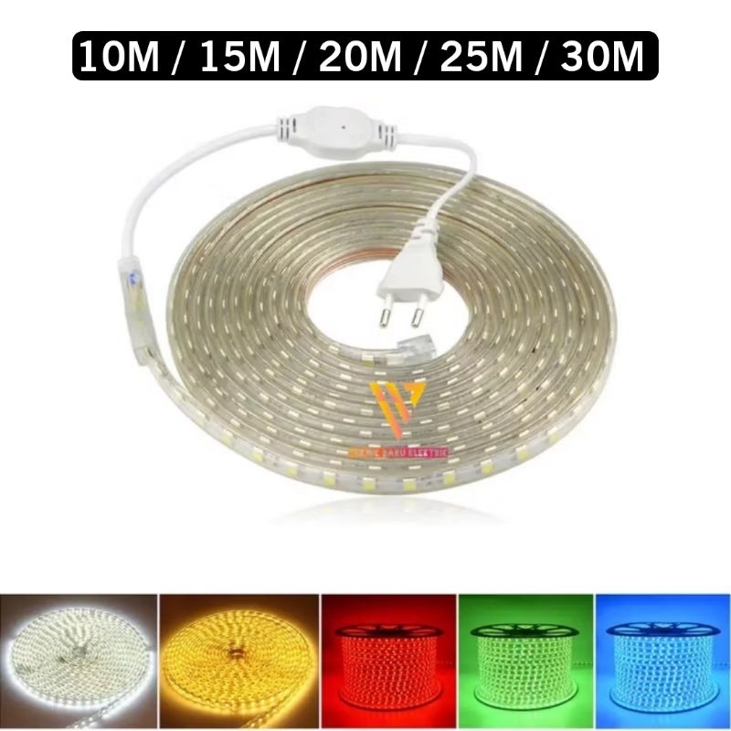 Jual PAKET LAMPU LED STRIP SELANG 220V 10M 15M 20M 25M 30M HIAS PLAFON ...