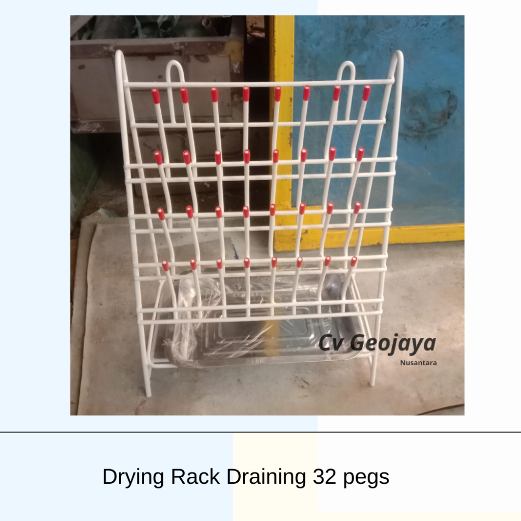 Jual Drying rack - "Rak Pengering dengan 32 Gantungan - Cocok untuk Keperluan Laboratorium ...