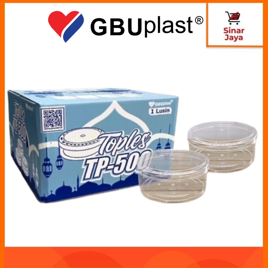 Jual GBU TP-500 Toples Kue 0.5 Kg / 500 gr (Isi 12 Pcs) | Shopee Indonesia