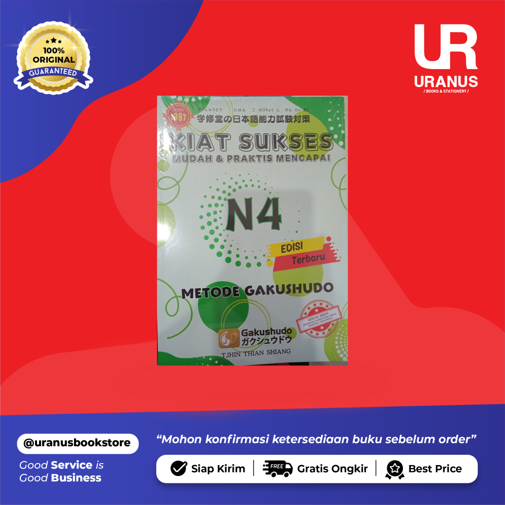 Jual KIAT SUKSES MUDAH & PRAKTIS MENCAPAI N4 EDISI TERBARU - GAKUSHUDO ...