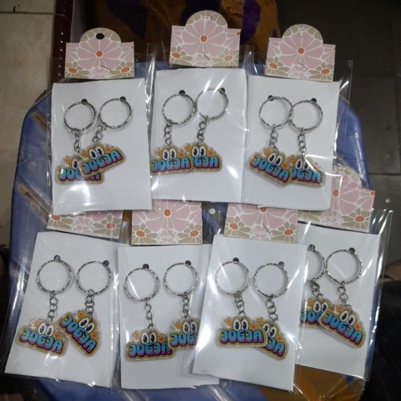 Jual gantungan kunci Jogja Akrilik isi 2pcs | Shopee Indonesia