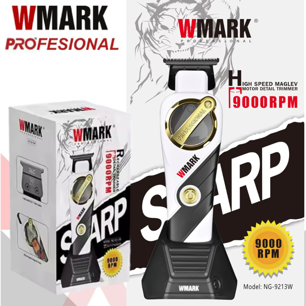 Jual WMARK PROFESIONAL HAIR TRIMMER WMARK NG-9213W ULTIMATE 9000 RPM ...