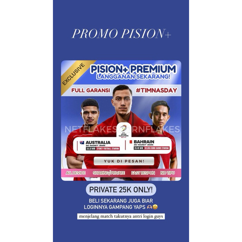 Jual VISION PLUS + PREMIUM SPORT PRIVATE ANTI LIMIT BERGARANSI NO IKLAN ...