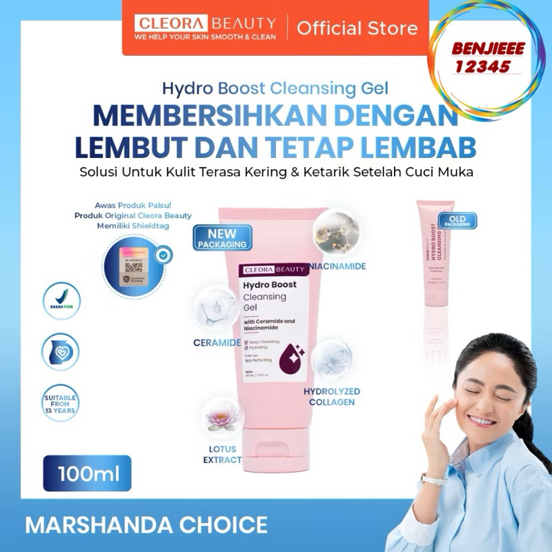 Jual Cleora Hydro boost cleansing gel CLEORA Beauty cleora hydroboost ...
