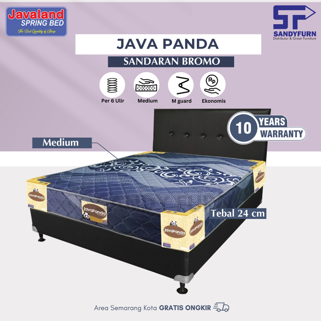 Jual JAVALAND Spring Bed - JAVAPANDA - SPRINGBED+DIVAN+SANDARAN | Shopee Indonesia