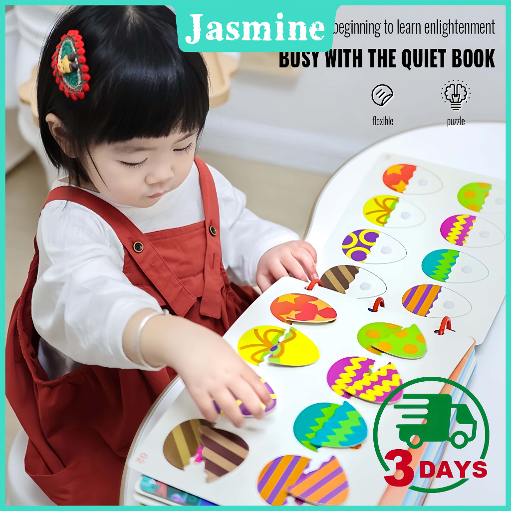 Jual 30 Halaman Buku Aktivitas Bayi Busy Book Velcro TK Quiet Book Lucu ...