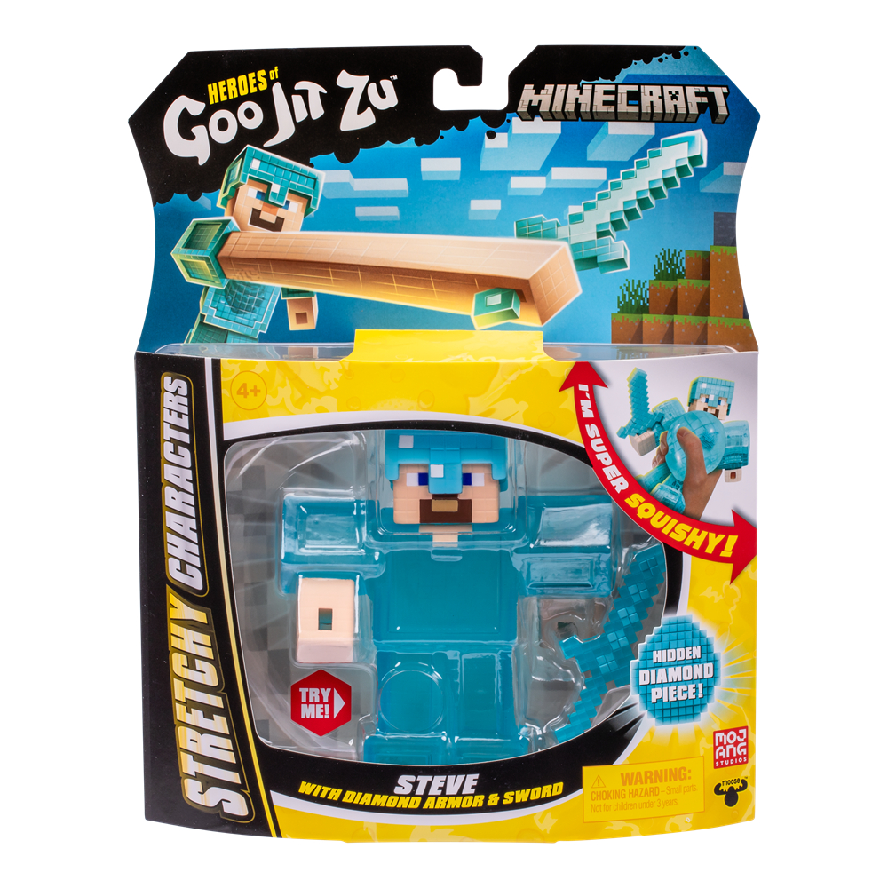 Jual Mainan Stretchy dan Squishy Goo Jit Zu Minecraft Hero Single Pack ...