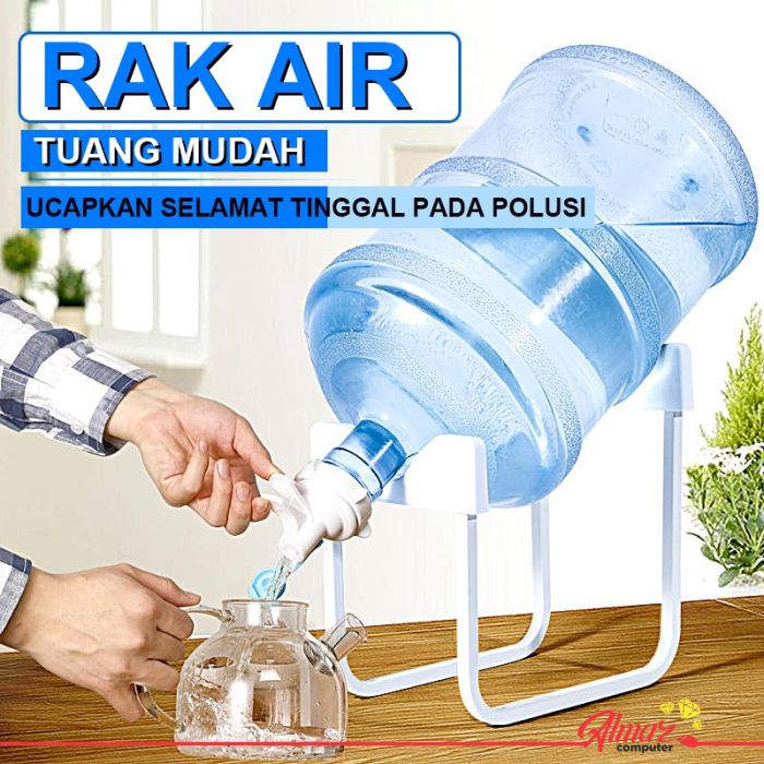 Jual Rak Galon U Model U Kran Air Minum Rack Aqua Set Penyangga Minuman ...