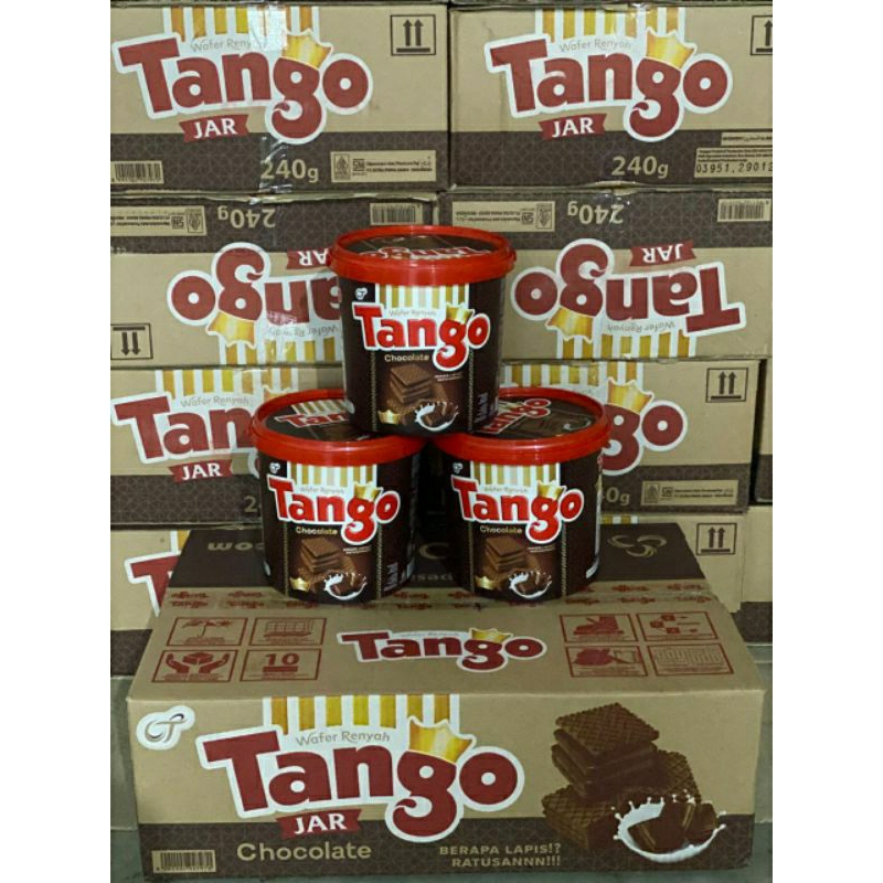 Jual TANGO WAFER CHOCOLATE JAR/TIMBA | 1 DUS | Shopee Indonesia