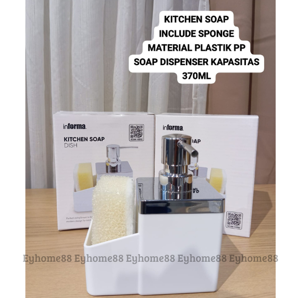 Jual INFORMA Dispenser Tempat Sabun Cuci Piring Plus Spons Bahan ...