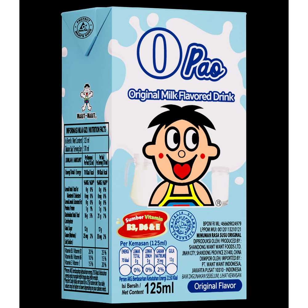 Jual Want Want SUSU O Pao - Milk Drink Original Strawberry 125 ml ...