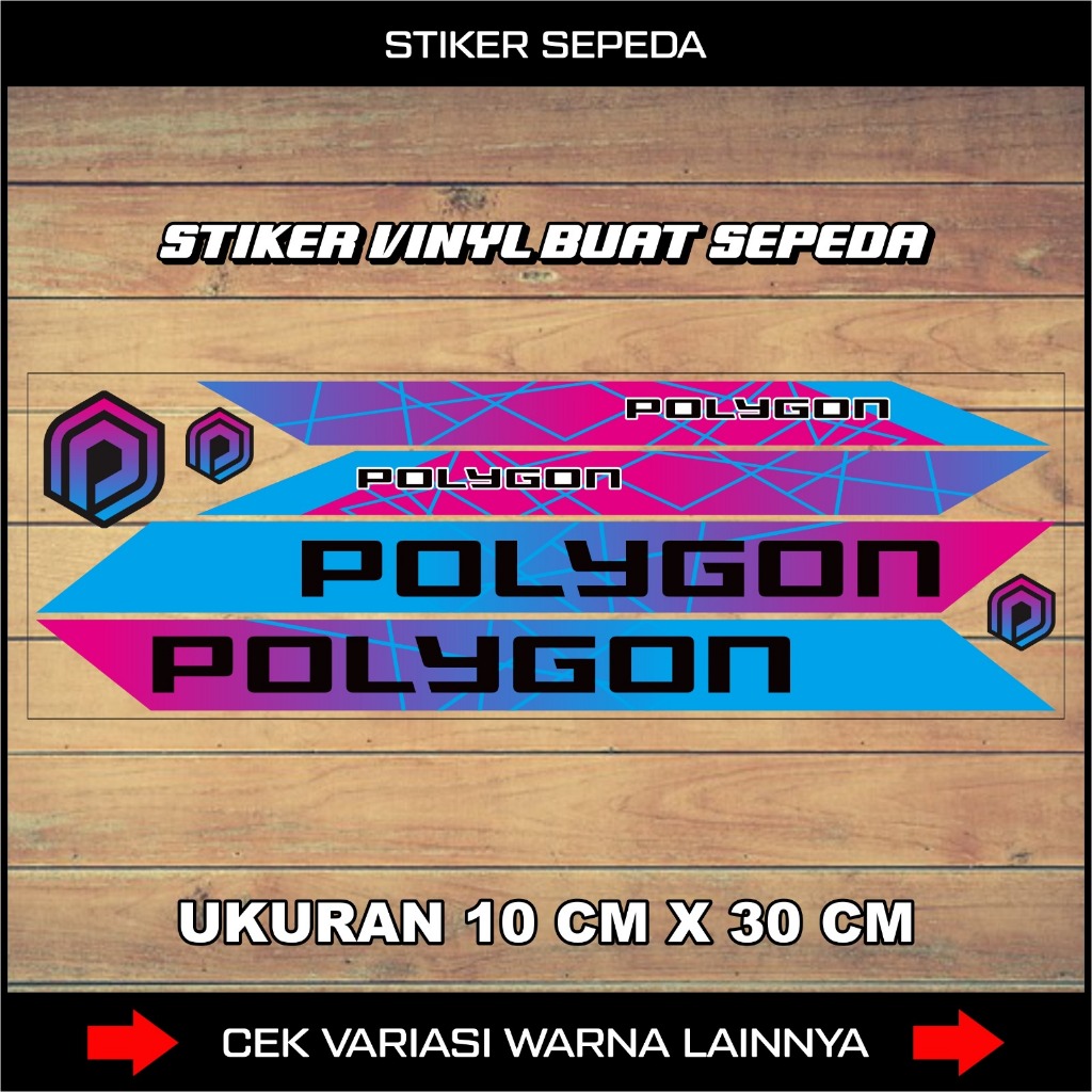 Jual STIKER POLYGON , PACIFIC , UNITED UNTUK SEMUA SEPEDA - STICKER ...